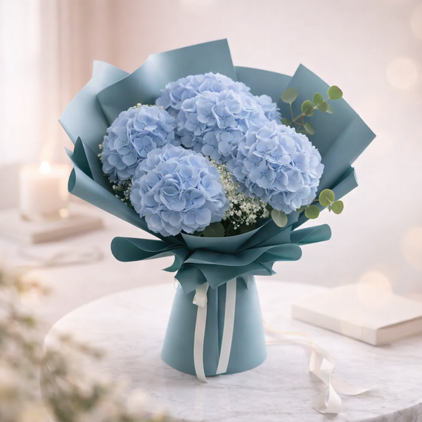 Blue Flower Bouquets in Dubai (UAE) - Same Day Delivery – Sentiments.ae