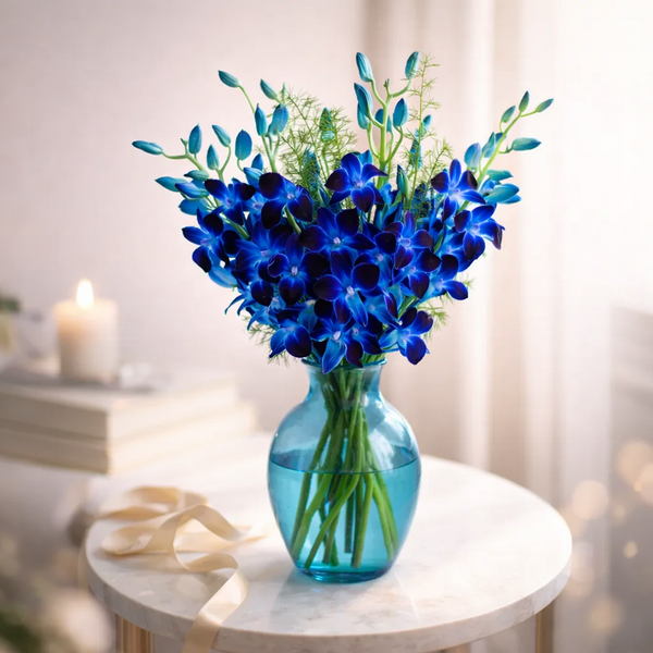 Blue Flower Bouquets in Dubai (UAE) - Same Day Delivery – Sentiments.ae