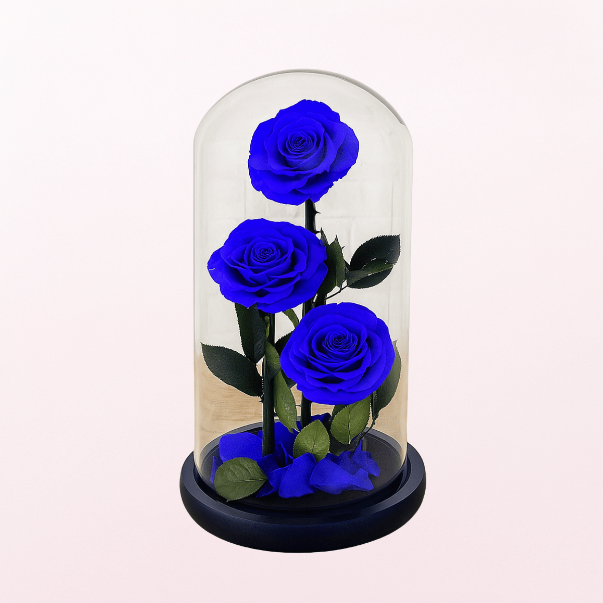 Royalty Love Blue Infinity Rose - Long Lasting Forever Rose - 3stem ...